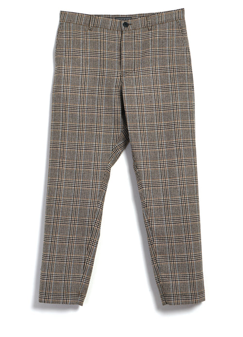 TYGE | Wide Cut Cropped Trousers | Classic Checks | HANSEN Garments