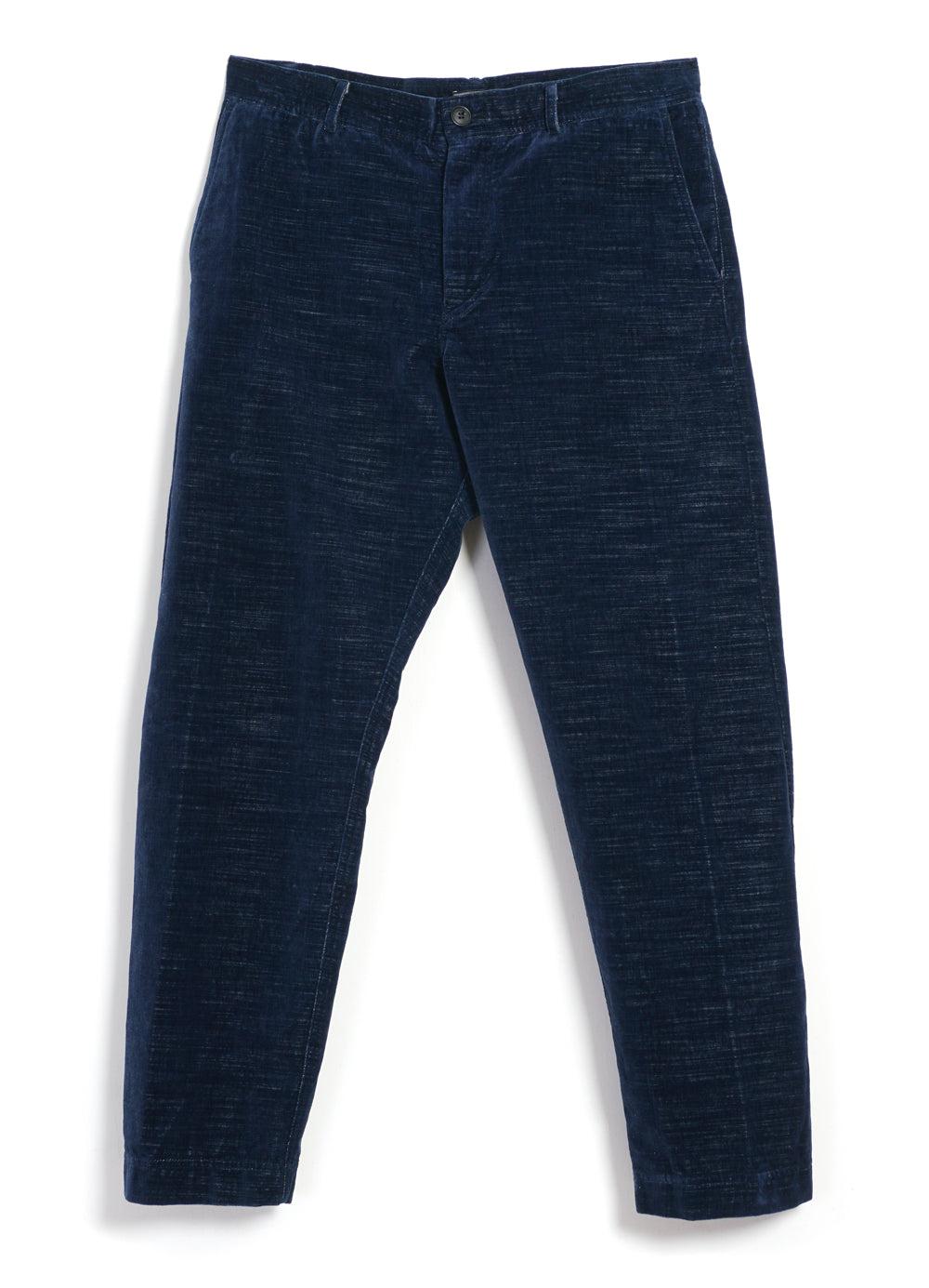 TYGE | Wide Cut Cropped Trousers | Velvet Indigo | HANSEN Garments