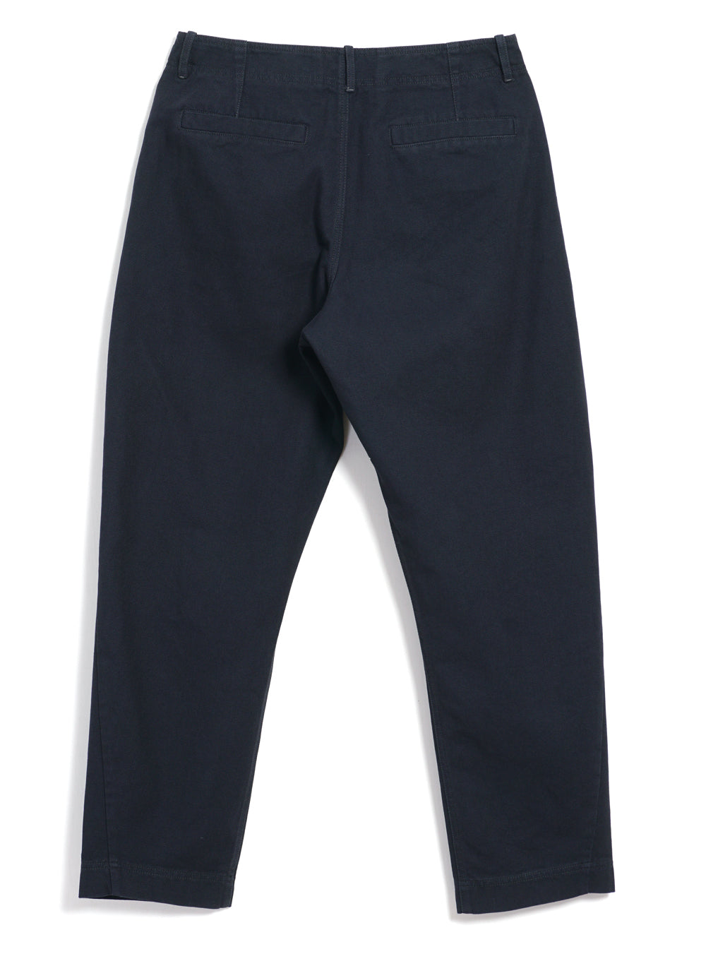 TRYGVE | Wide Cut Cropped Trousers | Blue Canvas – HANSEN Garments