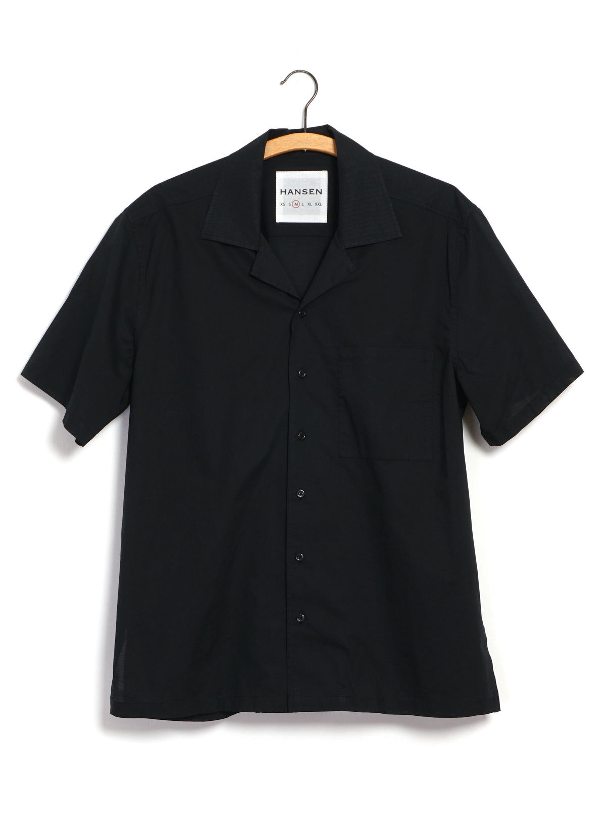 CALEB 29-43-2 | Short Sleeve Cabana Shirt | Black – HANSEN Garments
