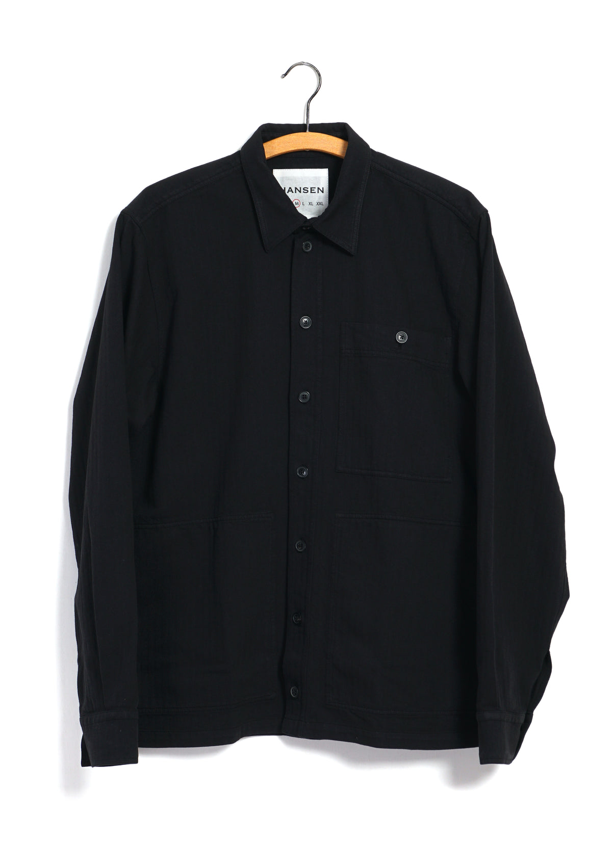 LUKA 31-28-2 | Sturdy Overshirt | Black – HANSEN Garments