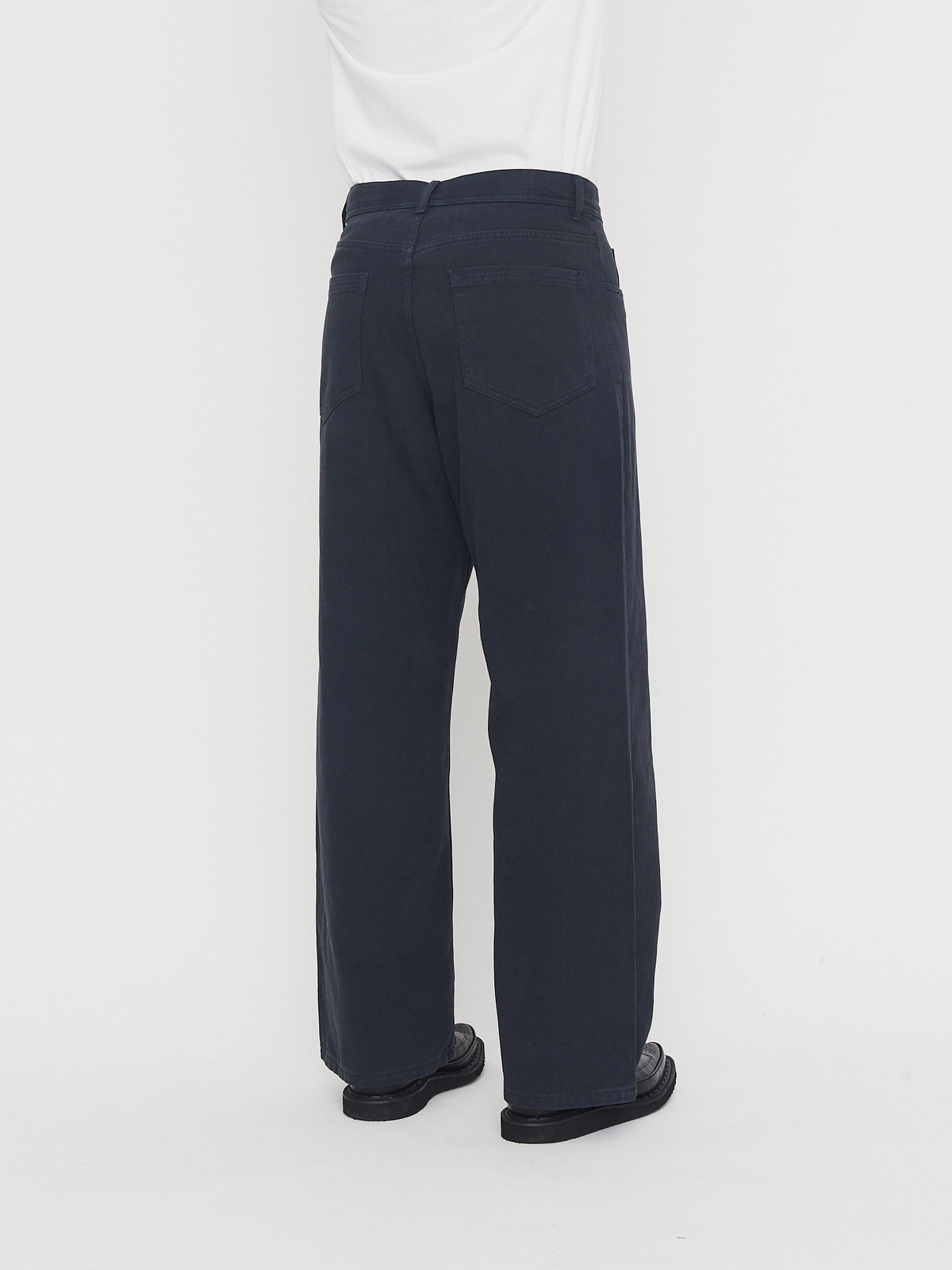 MILAN 30-26-3 | Straight Wide Workwear Trousers | Blue Whale – HANSEN ...