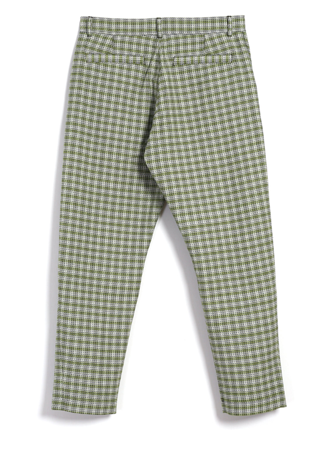 TYGE | Wide Cut Cropped Trousers | Sashiko Green – HANSEN Garments