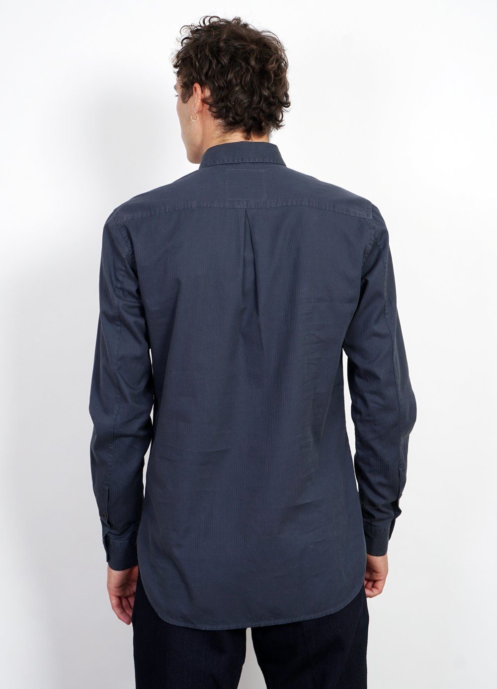 HAAKON | Hidden Button Down Shirt | Blues | HANSEN Garments