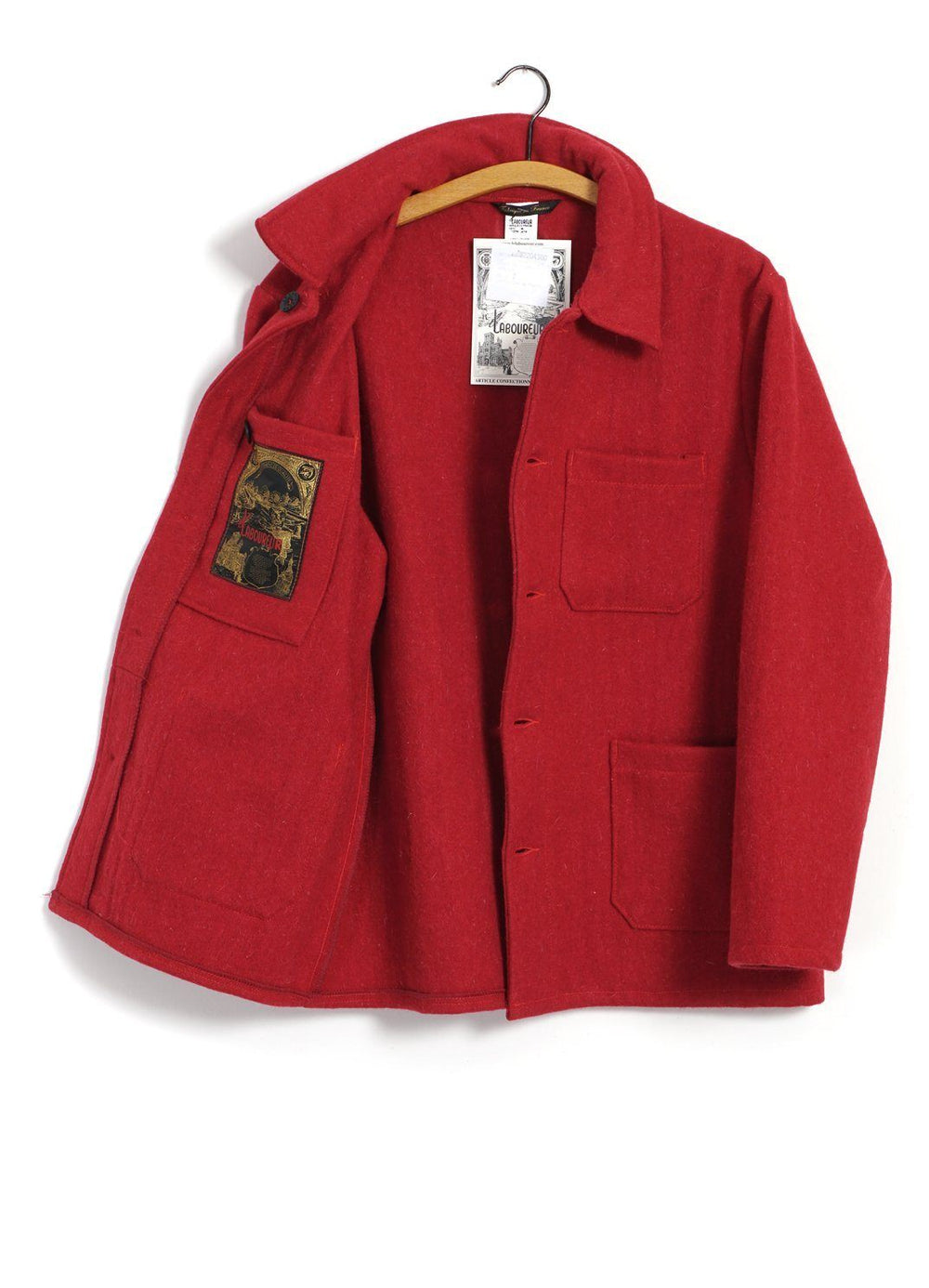 WORK JACKET | Wool | Red – HANSEN Garments